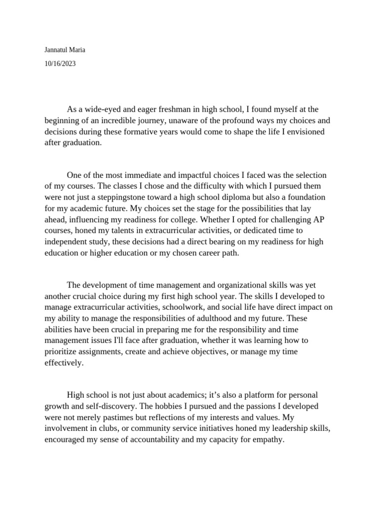 Personal Essay | PDF