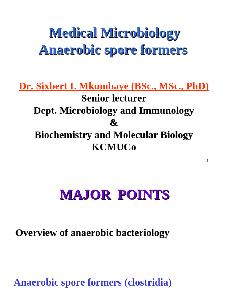 Anaerobes Spore Forming - Copy | PDF | Microbiology | Medical Specialties Anaerobes Spore Forming - Copy | PDF | Microbiology | Medical Specialties