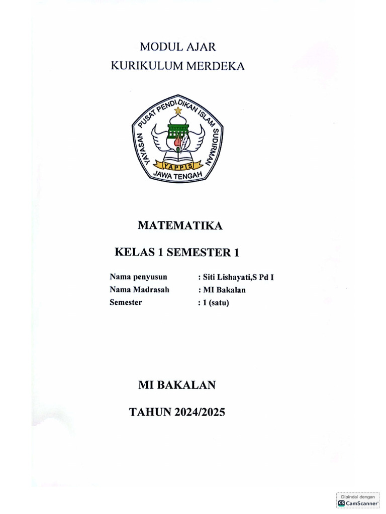 Modul Ajar Kelas 1 | PDF
