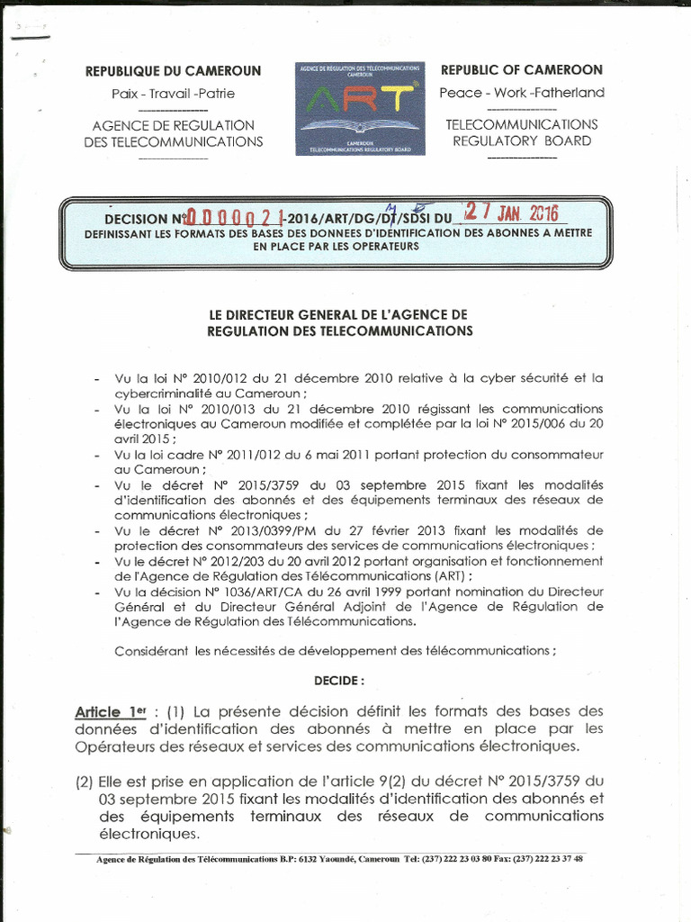 Decision Definissant Le Format Des BD | PDF
