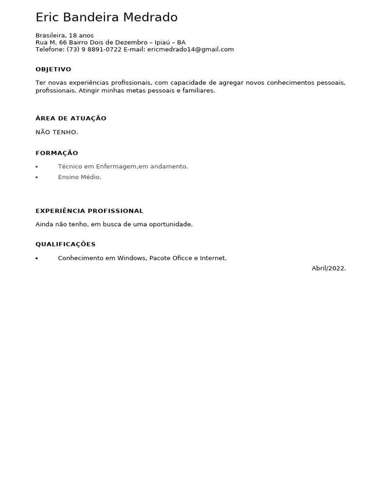 Curriculo ERIC | PDF