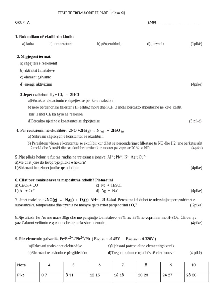 Test Kimi 11 Trem1 Pa Alternativa | PDF
