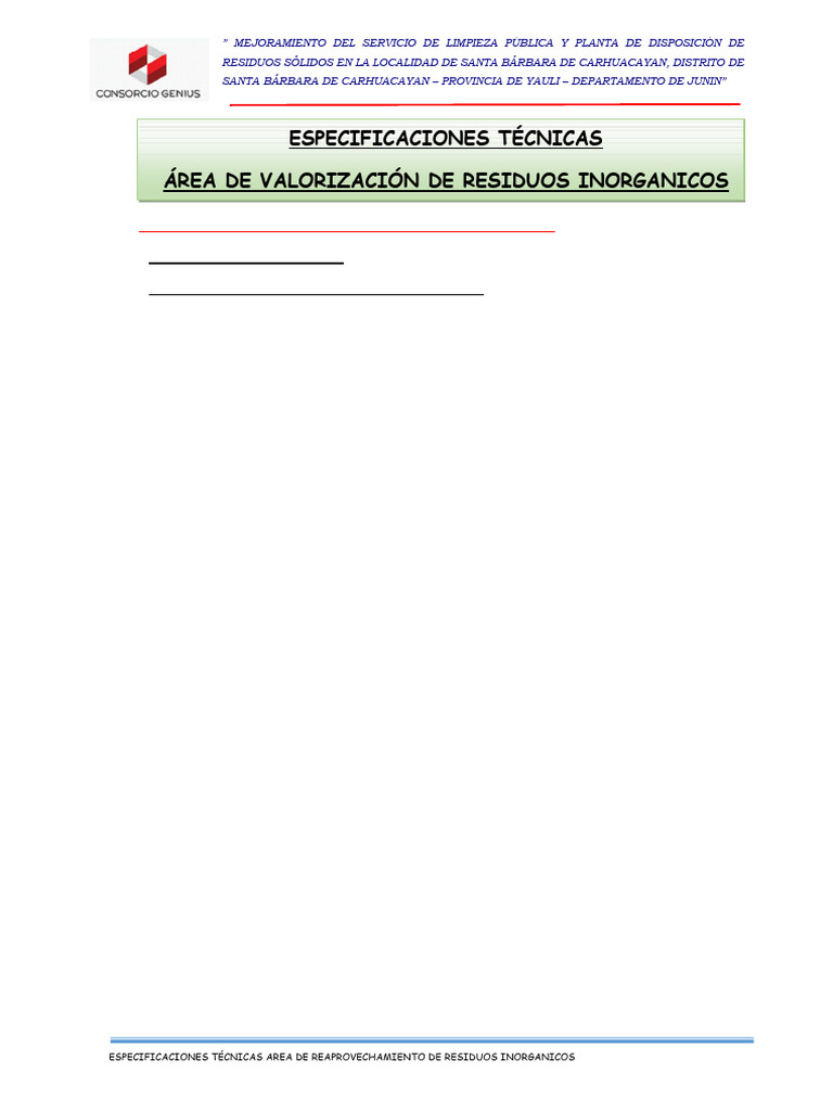 Área de Valorización de Resid. Inorg | PDF | Hormigón | Topografía