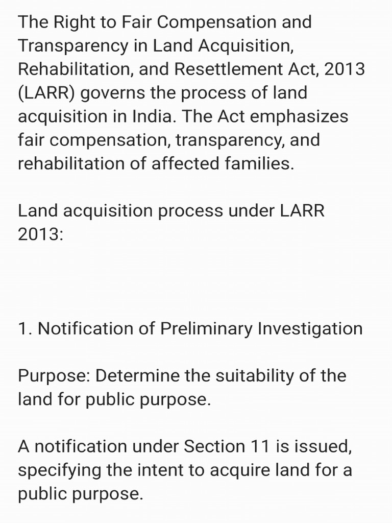 Land Acquisition | PDF
