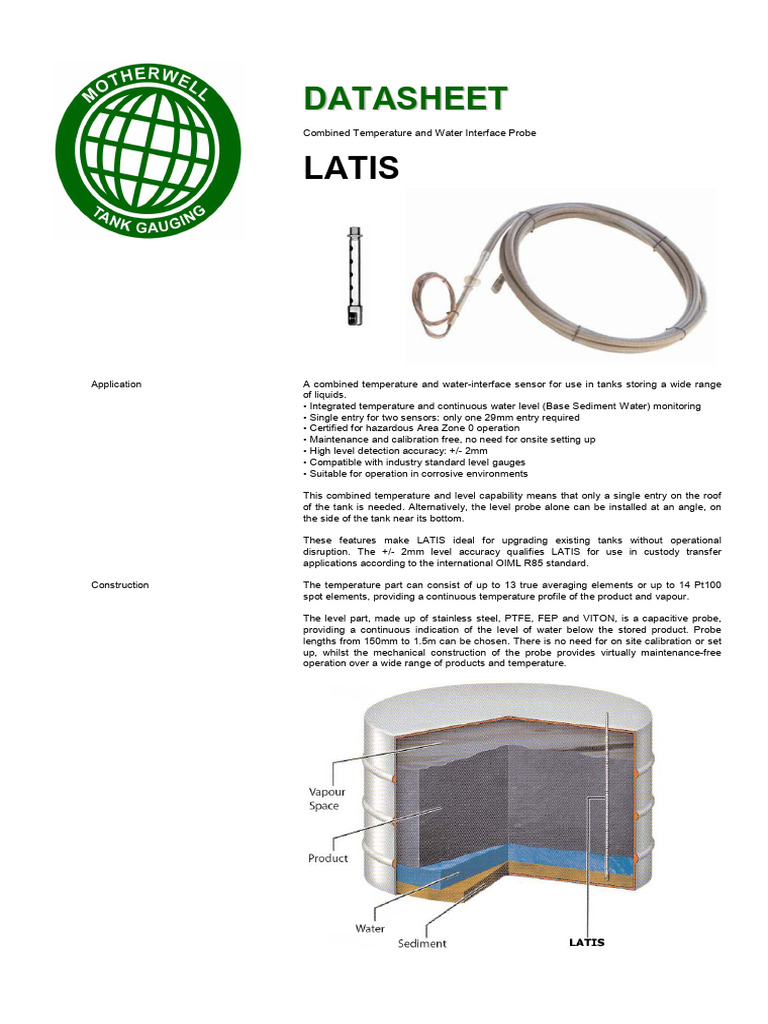 LATIS Manual | PDF | Metrology | Manufactured Goods