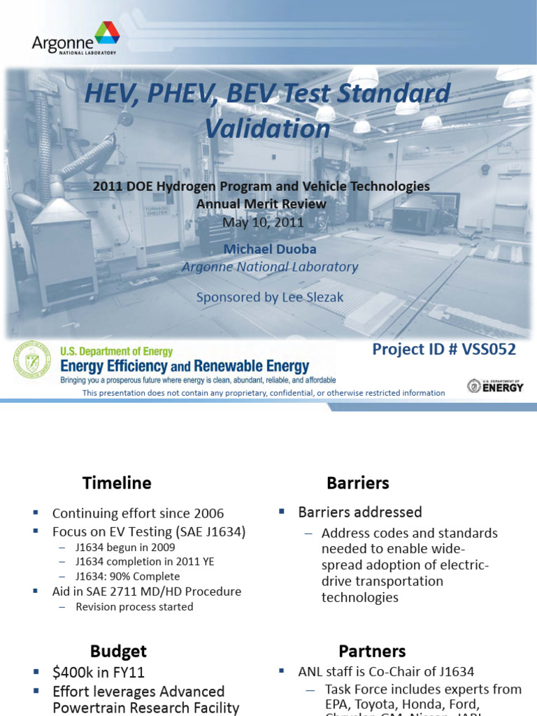 Hev Phev Bev Test Standard Validation | PDF | Plug In Hybrid | Electric ...