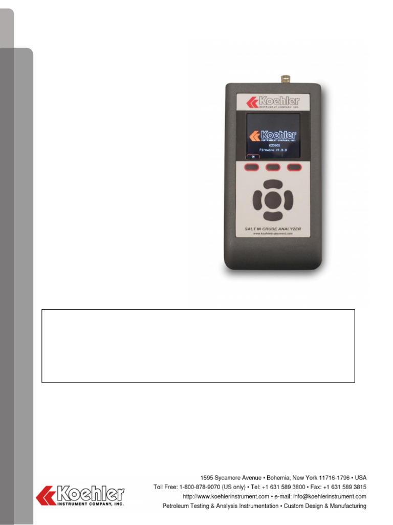 Salt Analyzer User Guide | PDF | Ph | Calibration