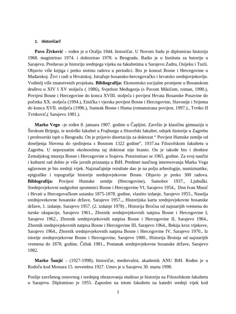 Usmeni-historija-Bosna-III.-semestar | PDF