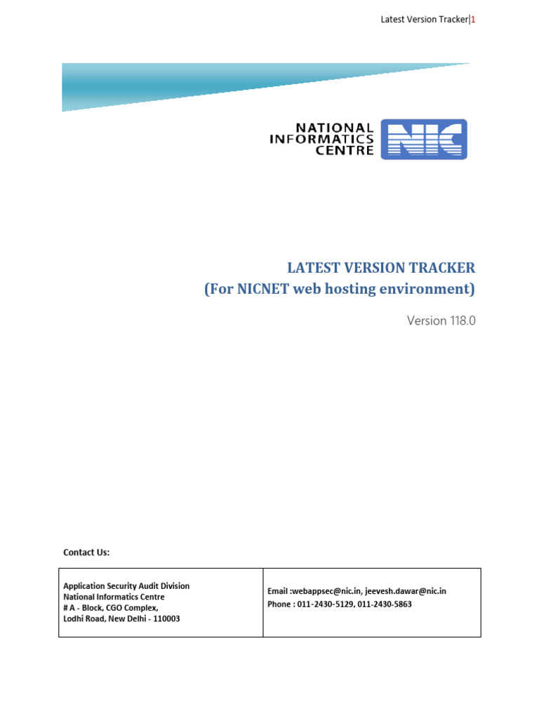 Latest_Version_Tracker | PDF | Computing | Software
