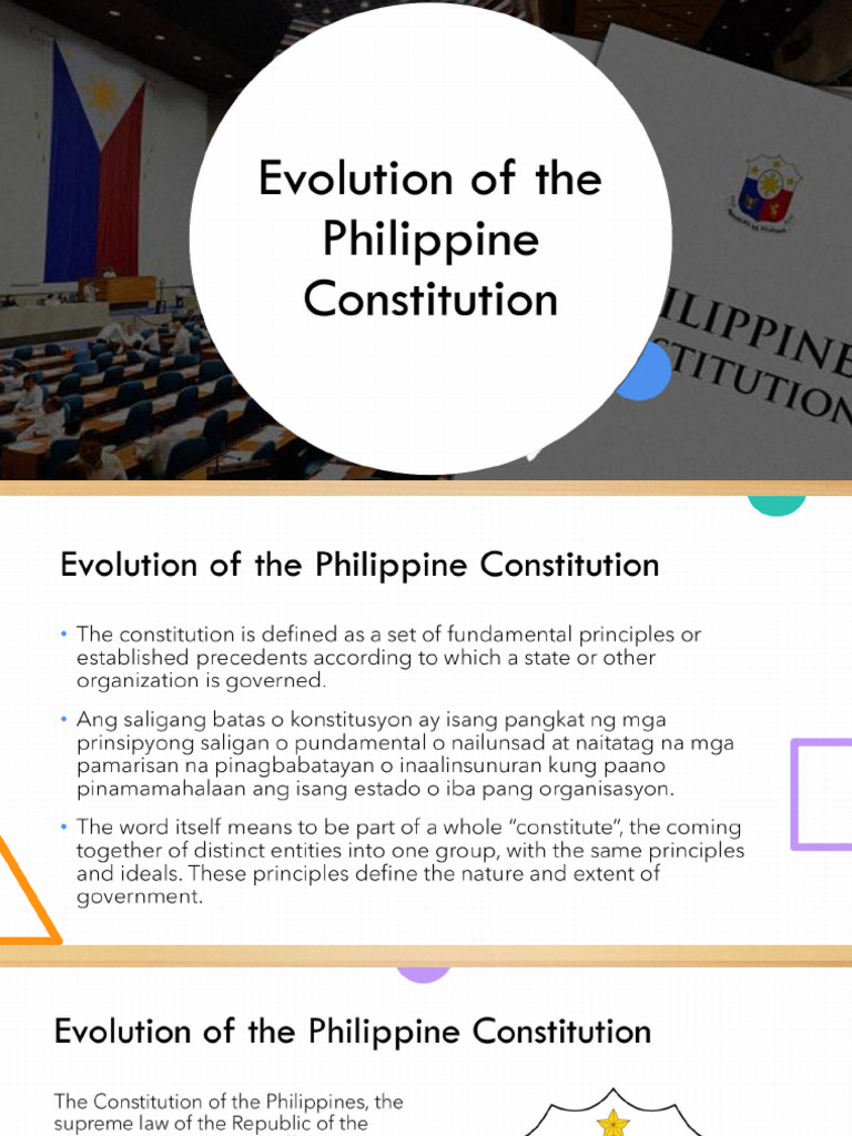 Evolution of The Philippine Constitution | PDF