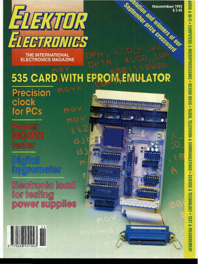 CARD WITH EPROM EMULATOR ELECTRONICS MAGAZINE THE INTERNATIONAL ST9A ...