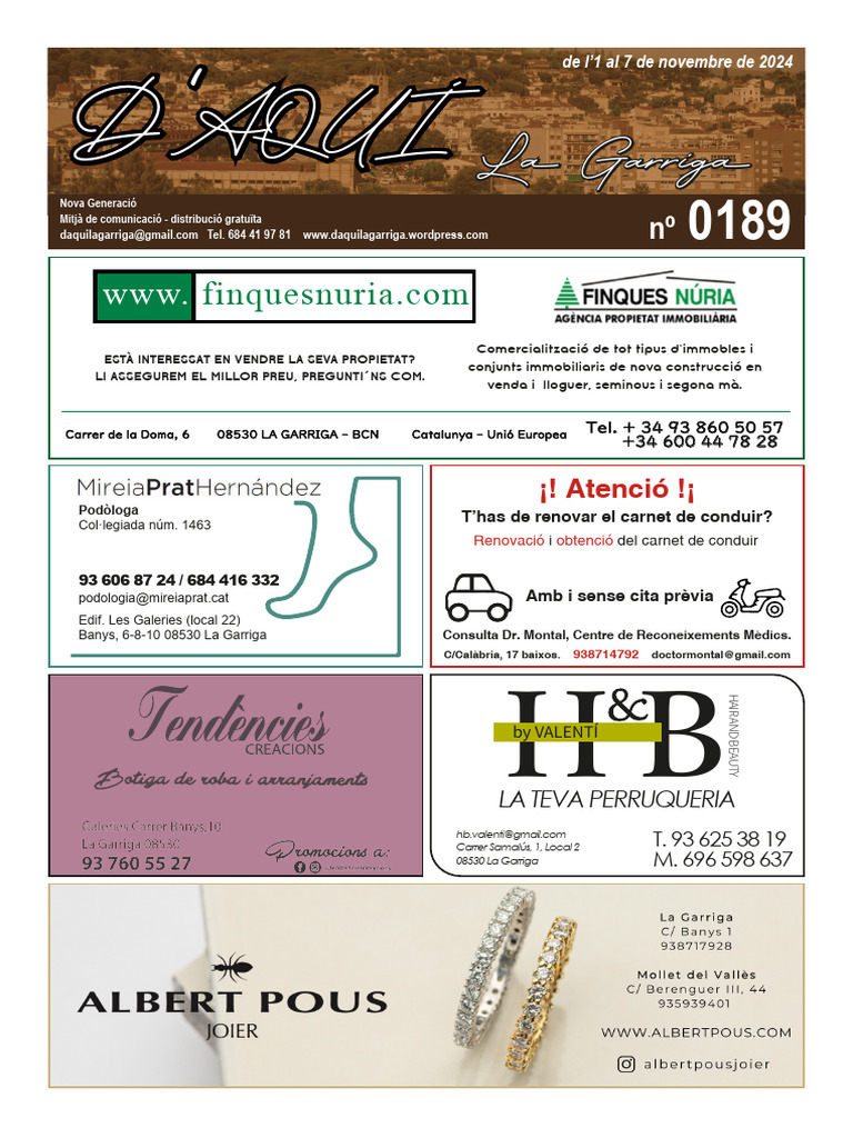 Revista D'Aquí La Garriga 0189 | PDF