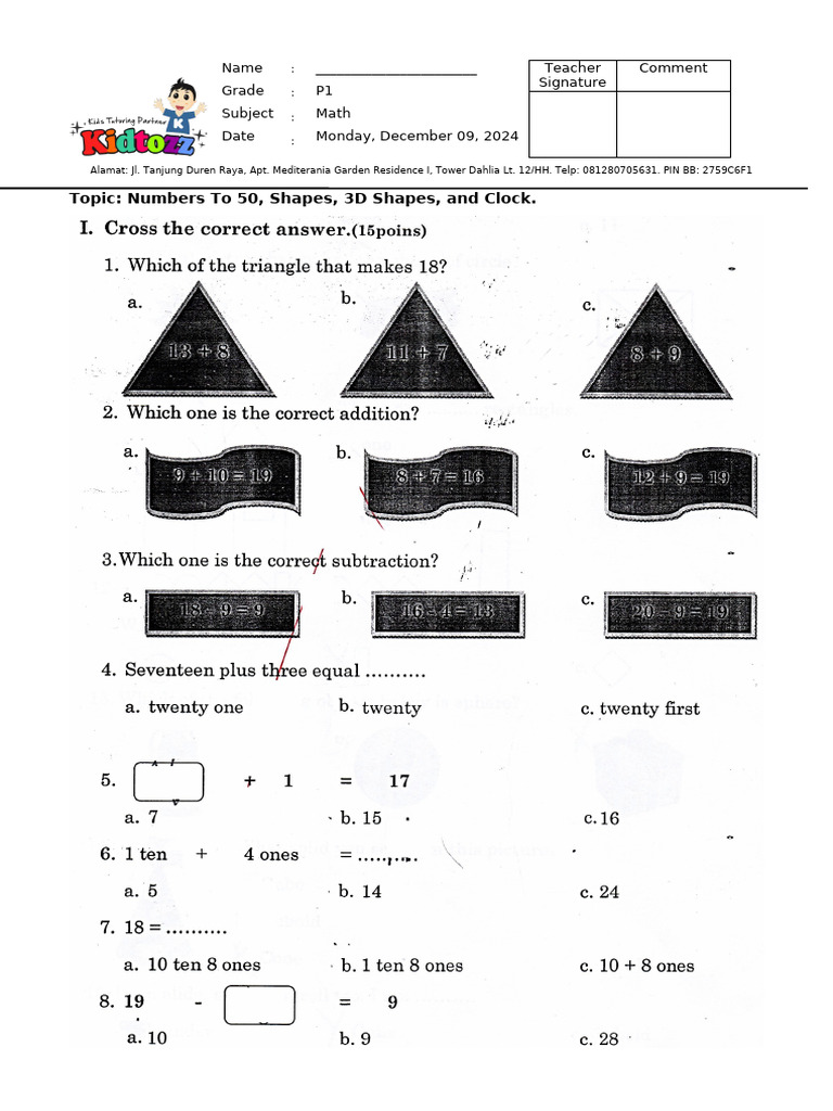 Math Numbers Within 50, Shapes, 3D Shapes | PDF