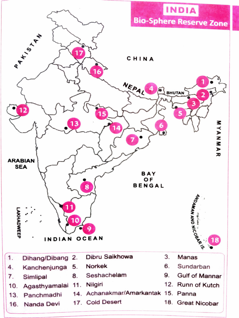 India Protected Areas and National Parks Map | PDF