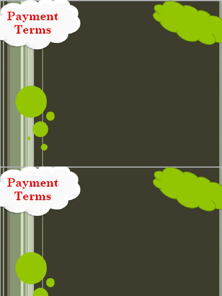 Payment Terms International Trade Updated | PDF