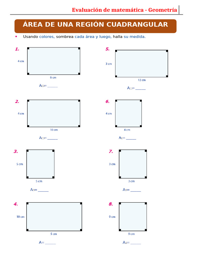 Área-de-una-Región-Cuadrangular-para-Quinto-Grado-de-Primaria | PDF