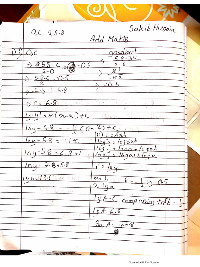 Add Maths Test Papers | PDF
