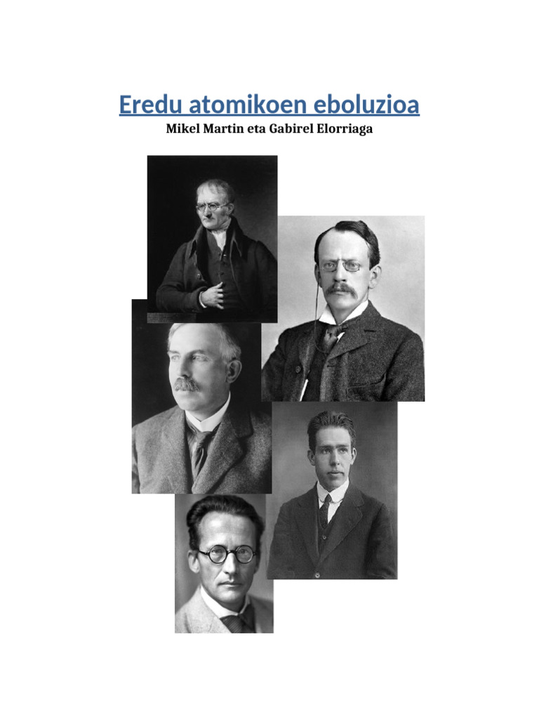 Eredu Atomikoak - Mikel Martin Eta Gabirel Elorriaga | PDF