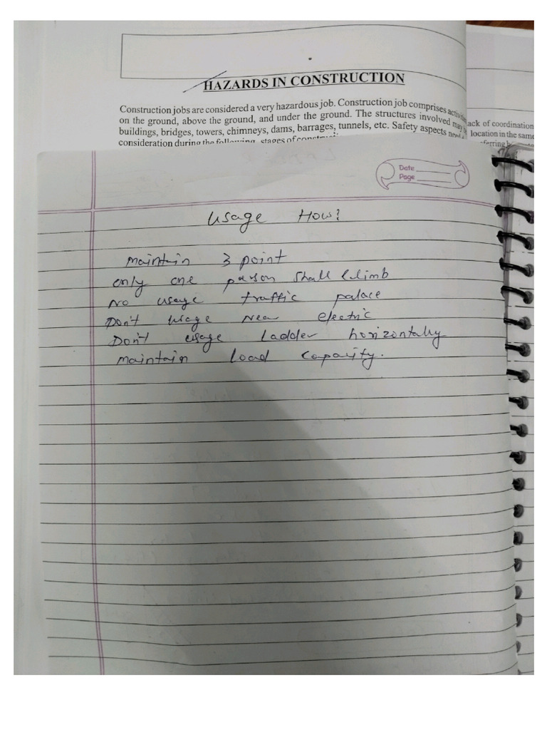 Ladder Usages Notes | PDF