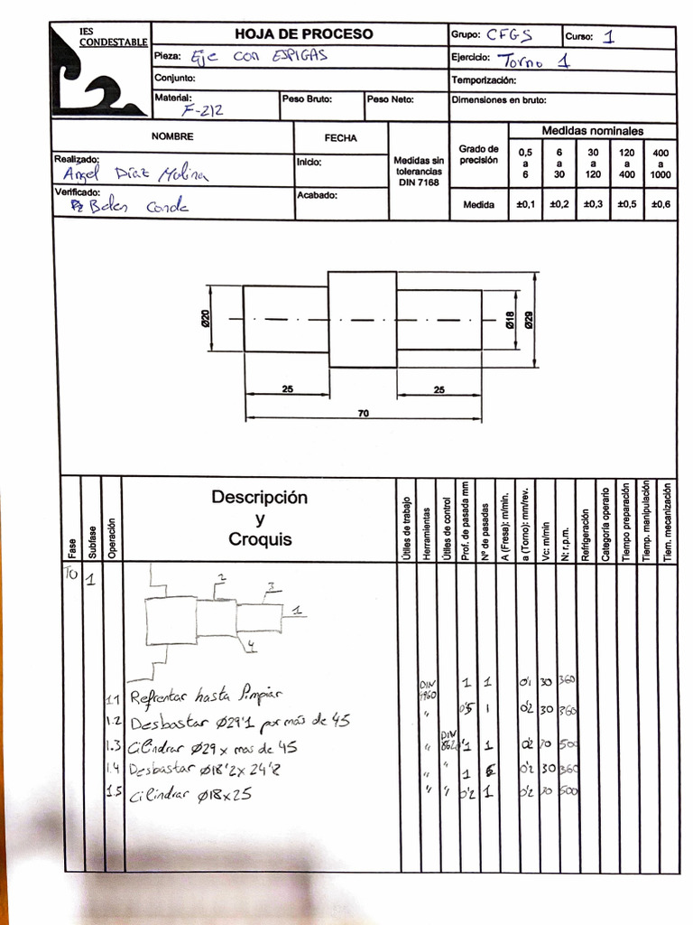 Hoja de Proceso | PDF