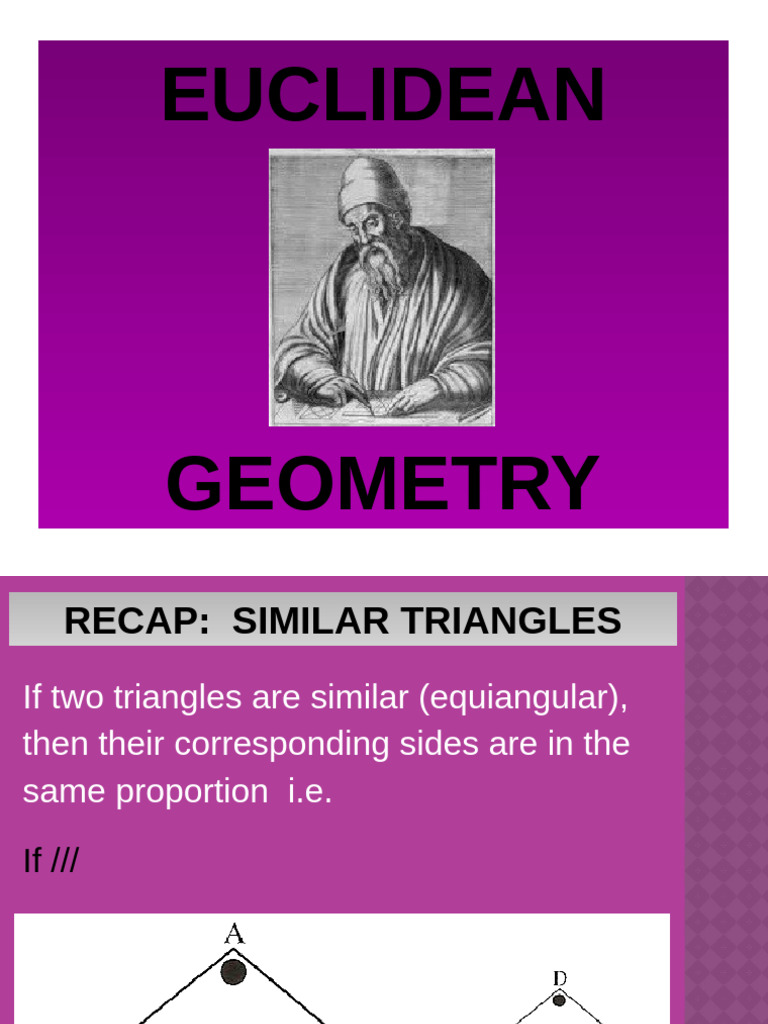 Understanding Similar Triangles in Geometry | PDF | Triangle ...