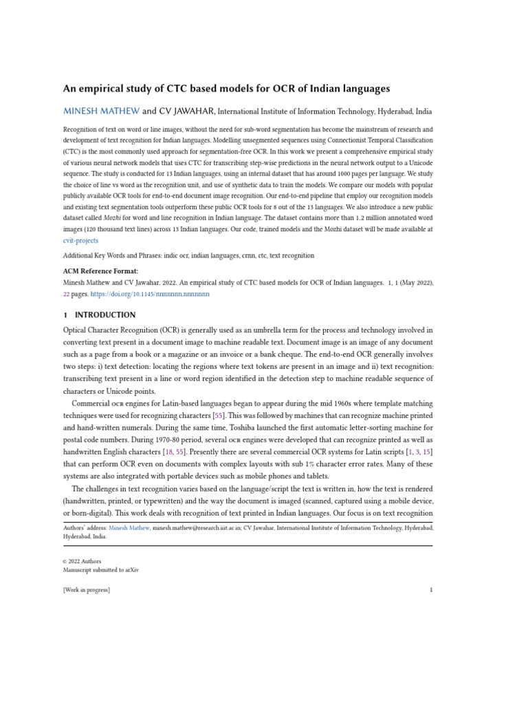 Deep learning paper | PDF | Optical Character Recognition