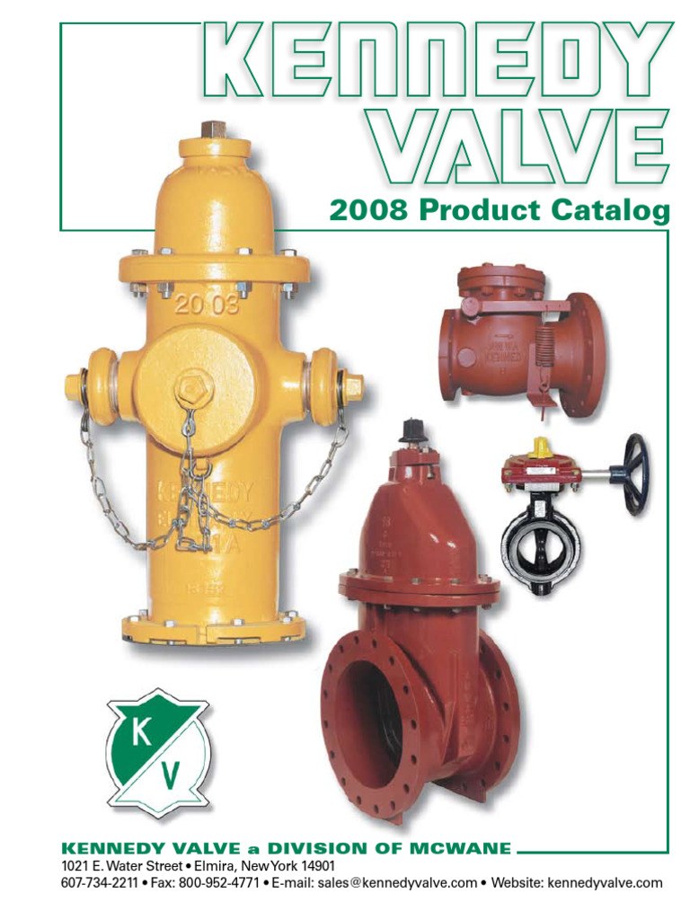 Kennedy Valve Product Catalog 2008 | PDF | Screw | Valve
