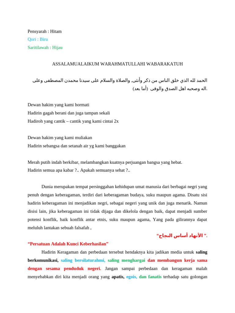 MSQ Perdamaian Dunia | PDF