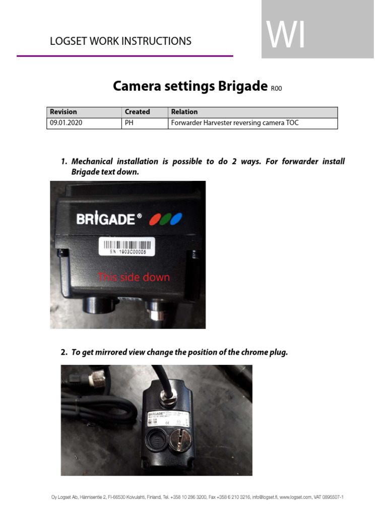 Camera Settings Brigade - 00 - EN | PDF