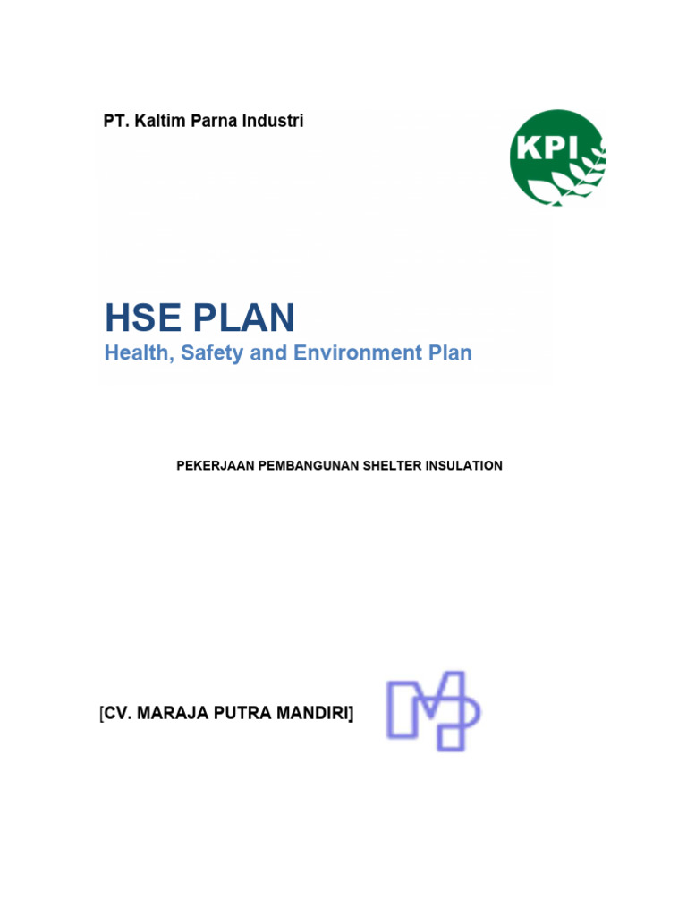 HSE PLAN | PDF