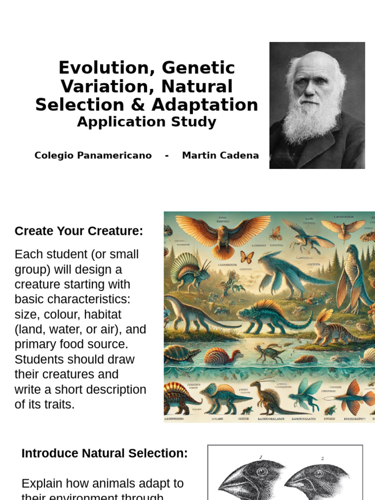 2Q - 01 Application Study - Evolution, Genetic Variation, Natural ...