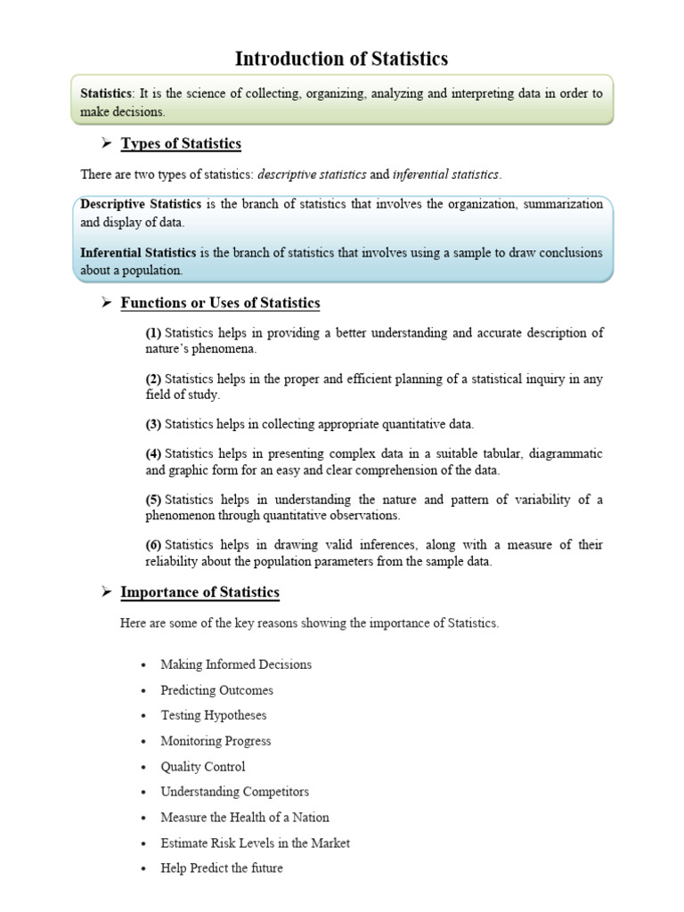 Unit 1 - Business Statistics | PDF | Statistics | Mean