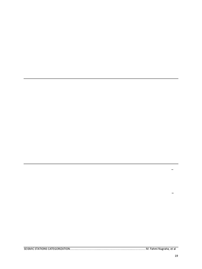 Seismic Station Classification Guide | PDF | Moment Magnitude Scale ...