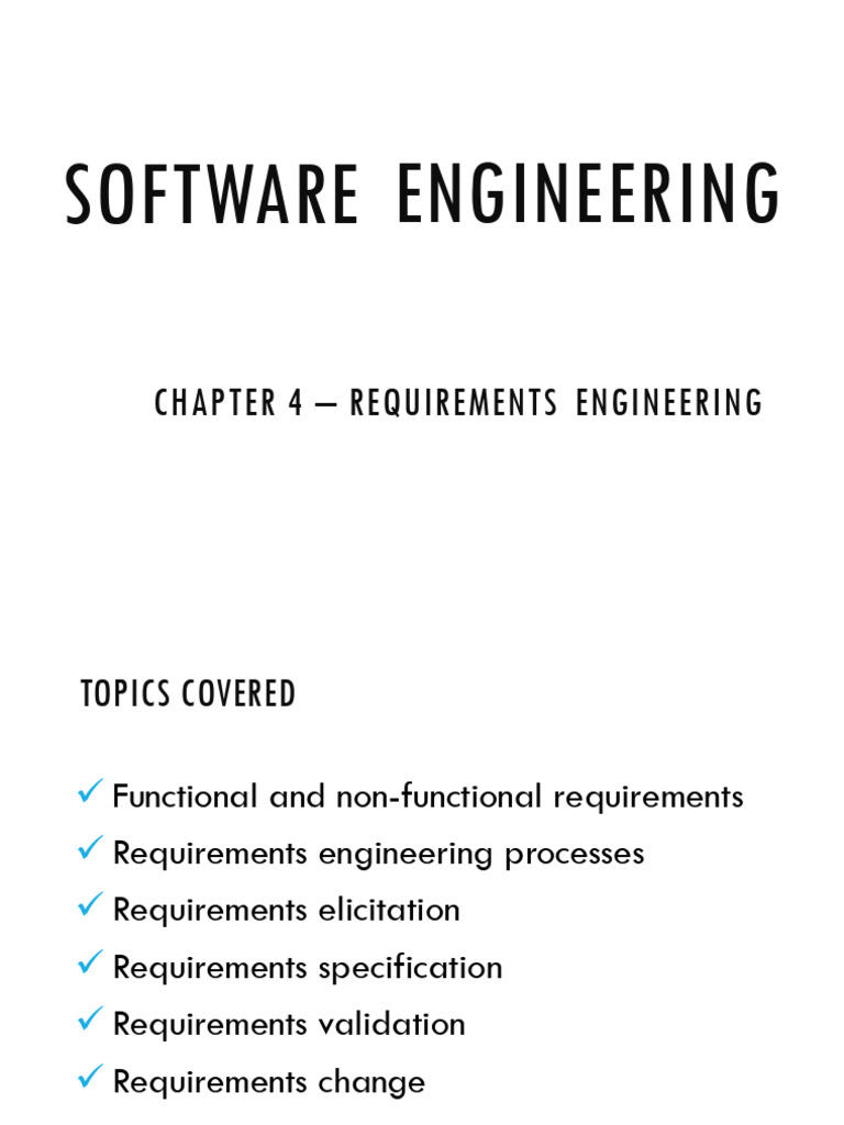 04_Ch4 Requirements Engineering (1) | PDF | Specification (Technical Standard) | System