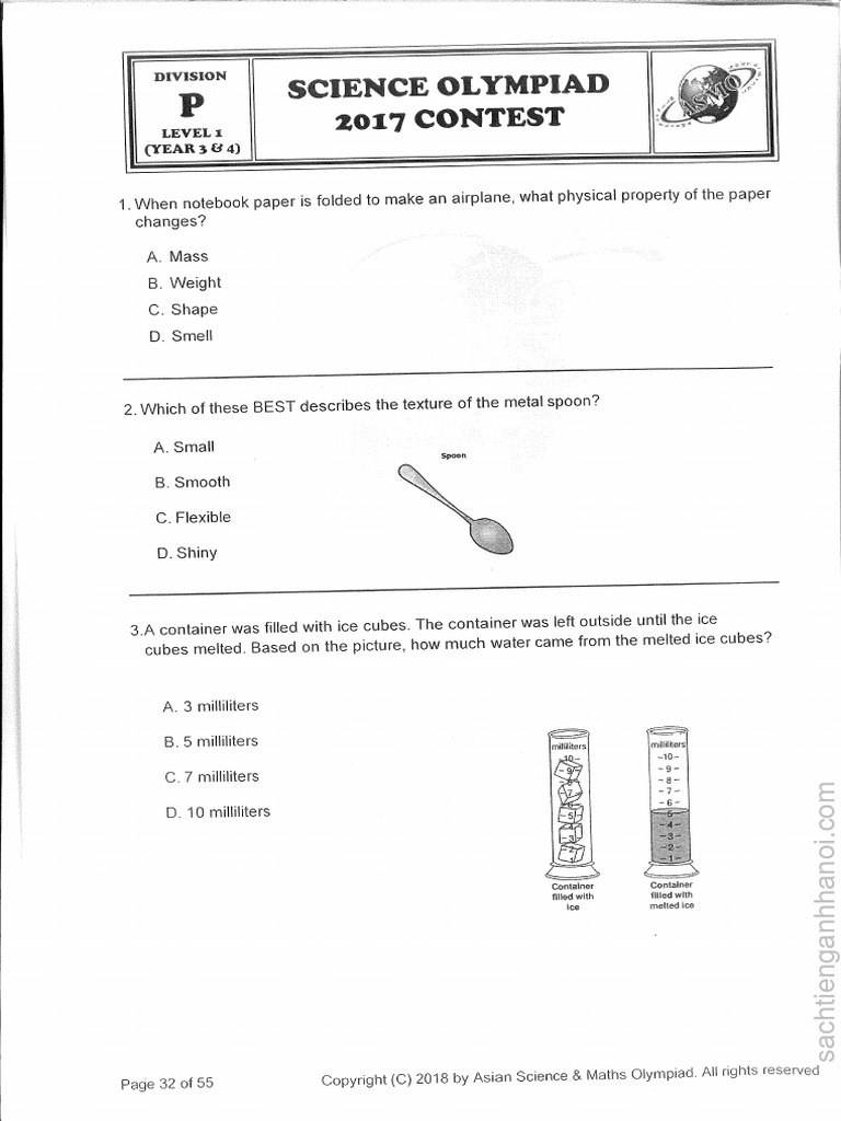ASMO 2017-Khoa-Hoc-3-4 | PDF