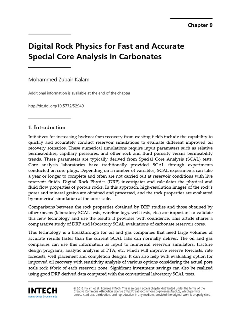 InTech-Digital Rock Physics For Fast and Accurate Special Core Analysis ...