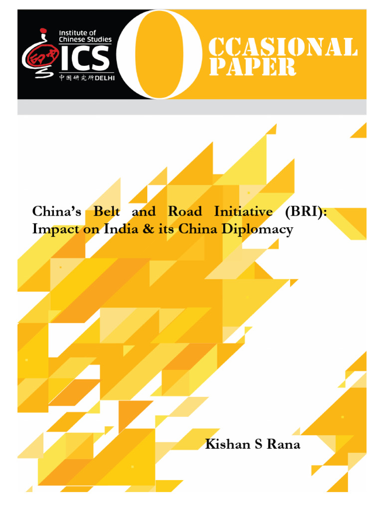 China's Belt and Road Initiative (BRI) : Impact On India & Its China ...