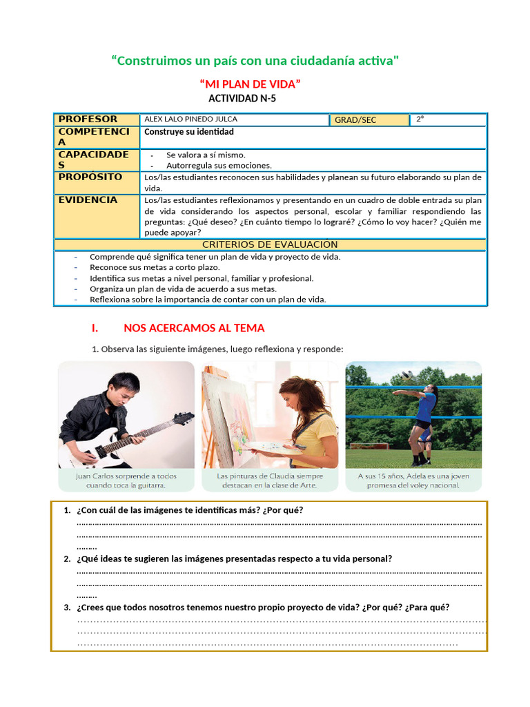 Actividad 5 | PDF | Autoestima | Sicología