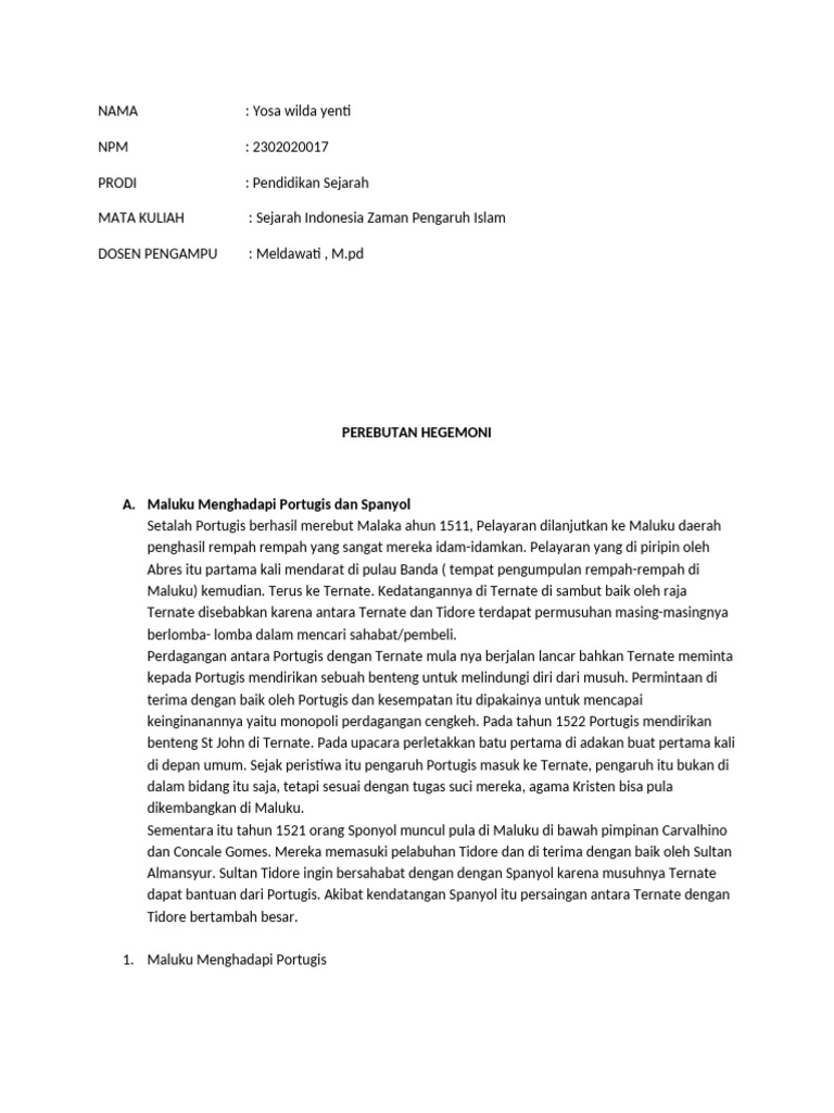 Laporan Baca 11 Yosa | PDF