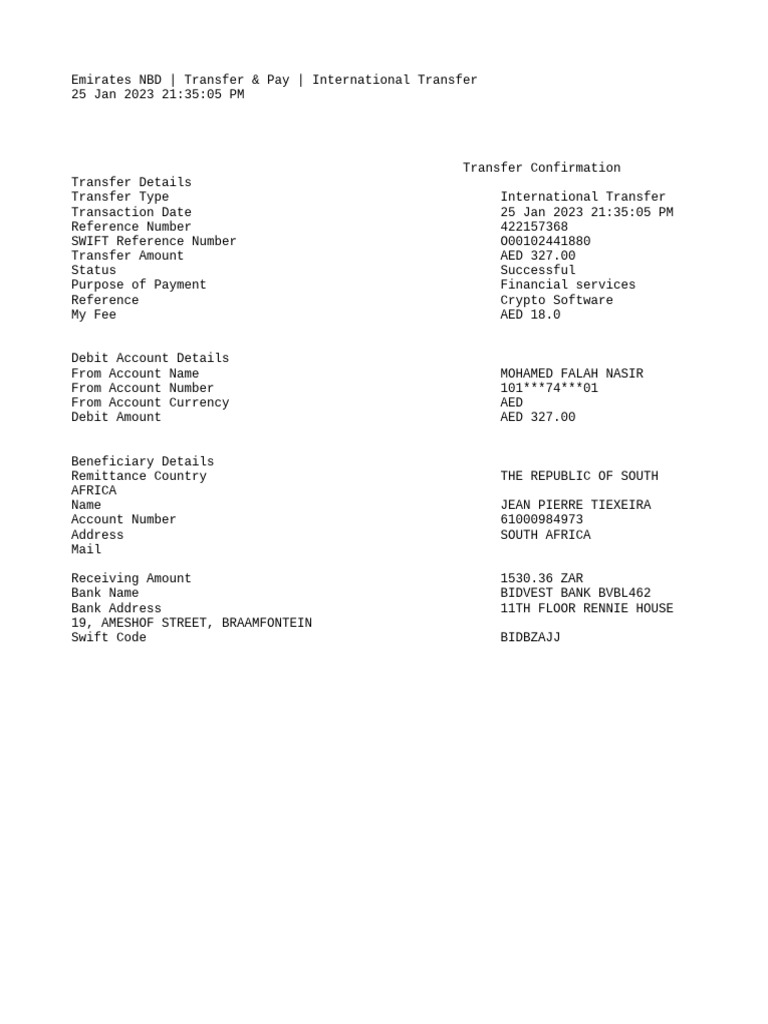 Transaction Receipt | PDF