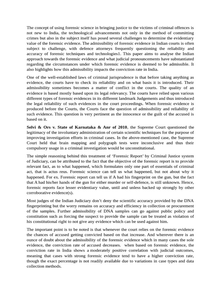 Speech For Tech Presentation | PDF | Forensic Science | Evidence