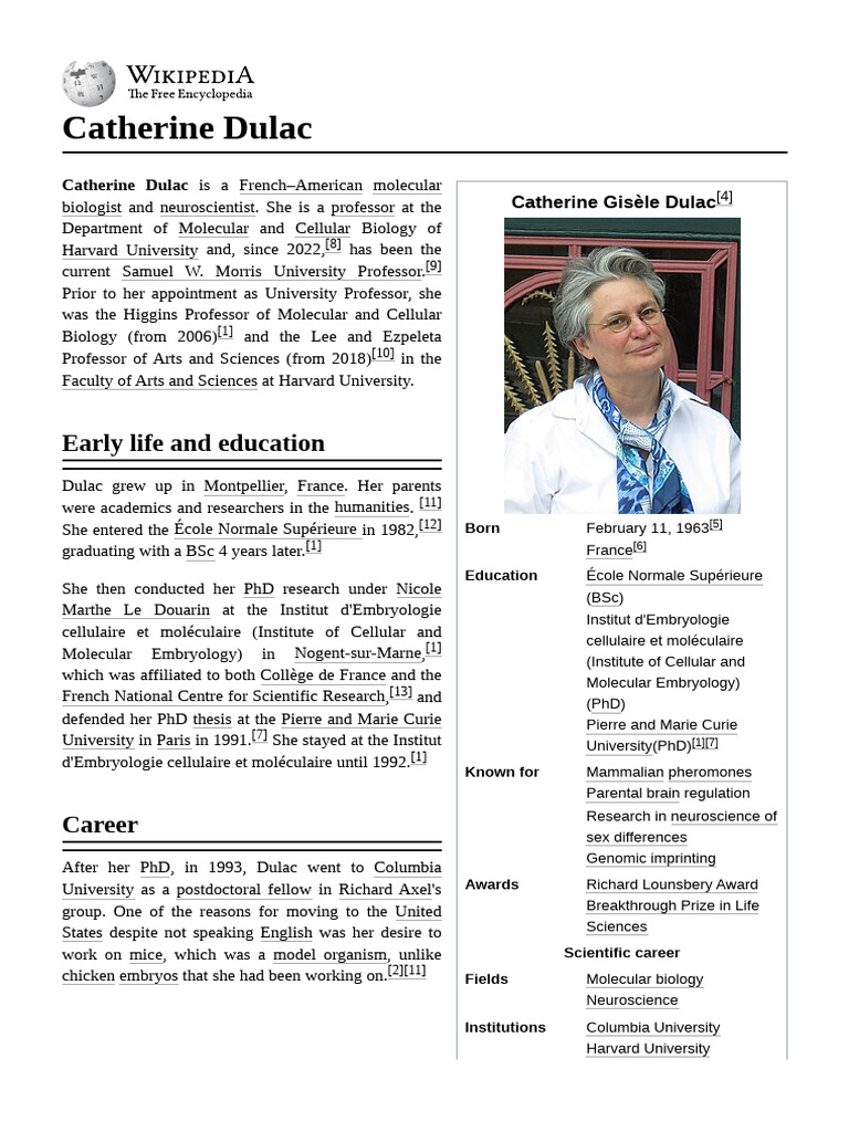 Catherine_Dulac | PDF | Neuroscience