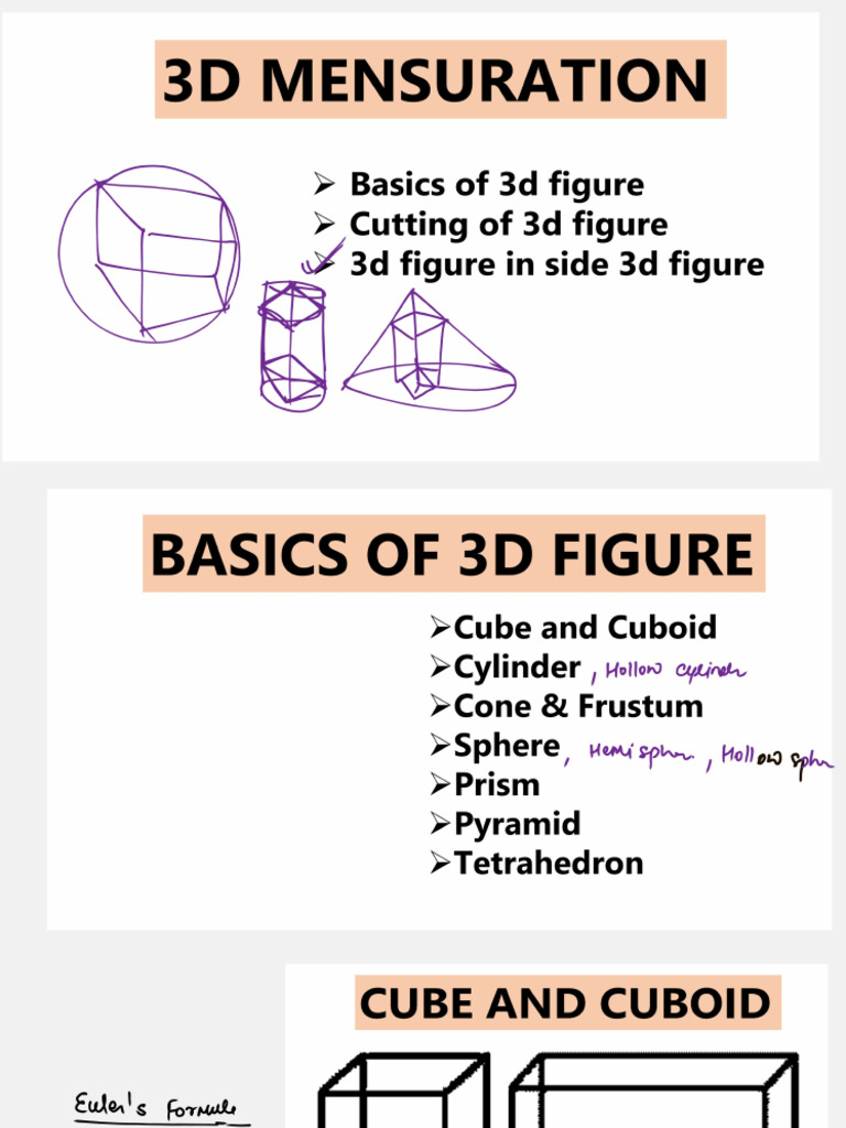 Mensuration 3D Lecture - 01 (Basics)_pdf | PDF