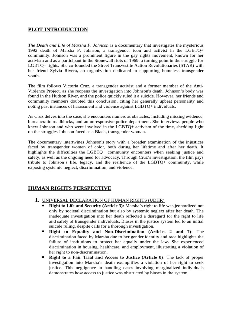 Human Rights Presentation | PDF | LGBTQIA+ Studies | Transgender