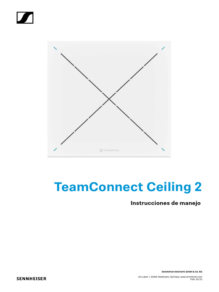 TeamConnect Ceiling 2 Manual 02 2022 ES | PDF | Tornillo | Micrófono