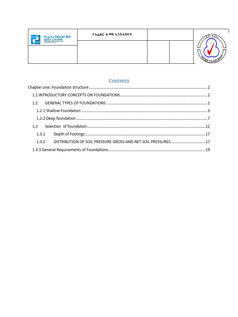 FOUNDATION ENGINEERING 1 Chapter 1 Module | PDF | Deep Foundation | Foundation (Engineering)