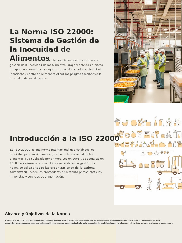 La Norma ISO 22000 Sistema de Gestion de La Inocuidad de Alimentos | PDF | Seguridad alimenticia ...