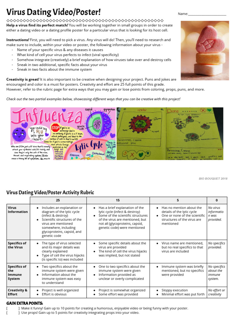 VirusDatingPoster Rubric | PDF | Virus | Epidemiology