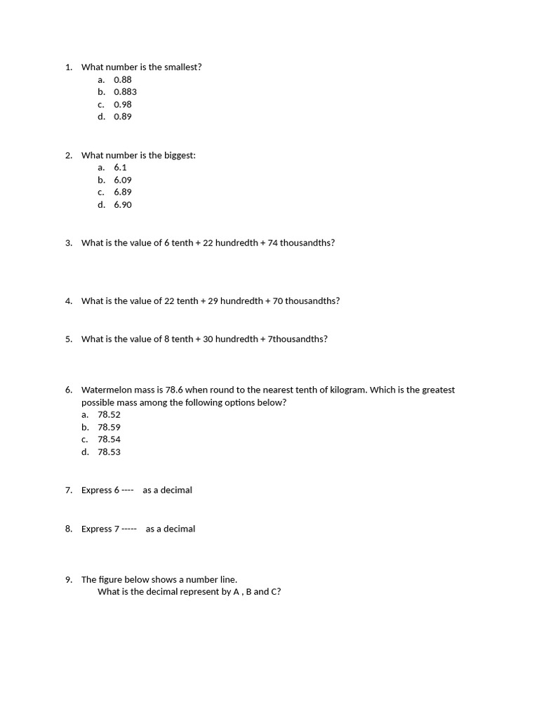 p4 term 3 math | PDF | Significant Figures | Numbers