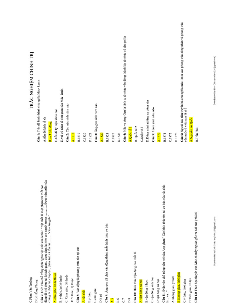 tài liệu CT1 | PDF